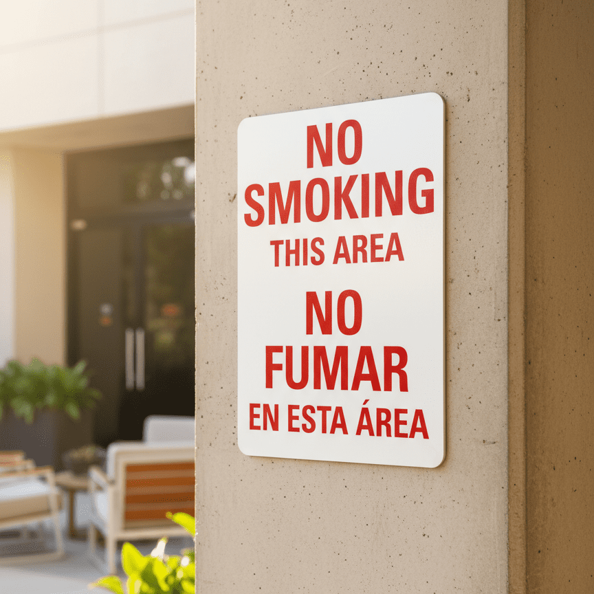 No Smoking This Area No Fumar En Esta Area – Blinksigns Store